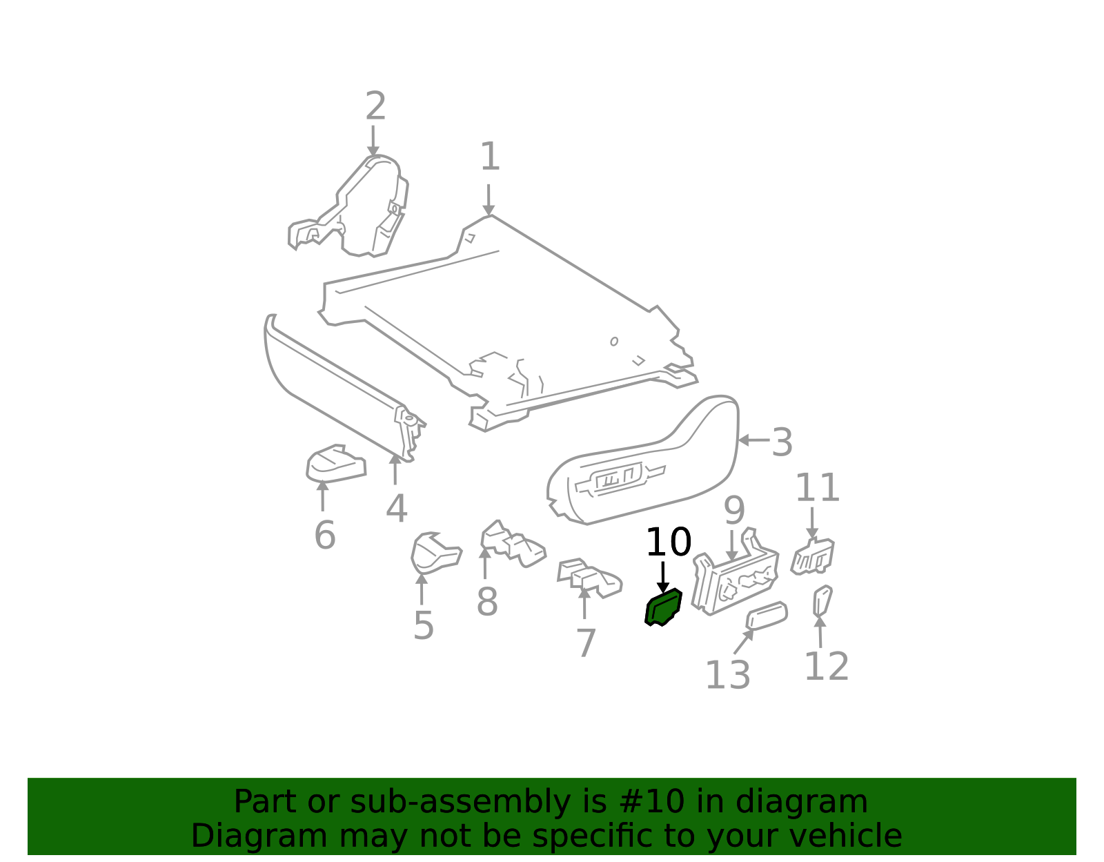 Power Seat Switch - OEM Multi-Function Adjuster | AutoNation Parts