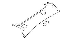 8W7-867-233-C-ER8 - Windshield Pillar Trim 2018-2020 Audi | Audi OEM ...