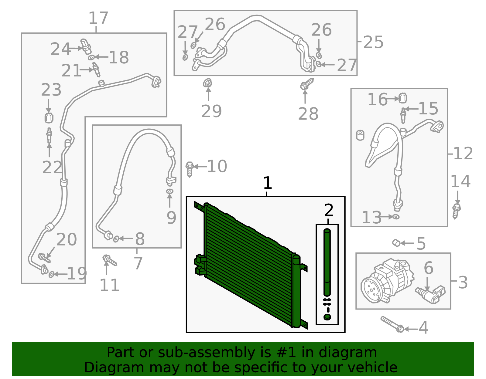 2024-2025 Volkswagen Condenser Assembly 5QM-816-411-E | OEM Parts Online