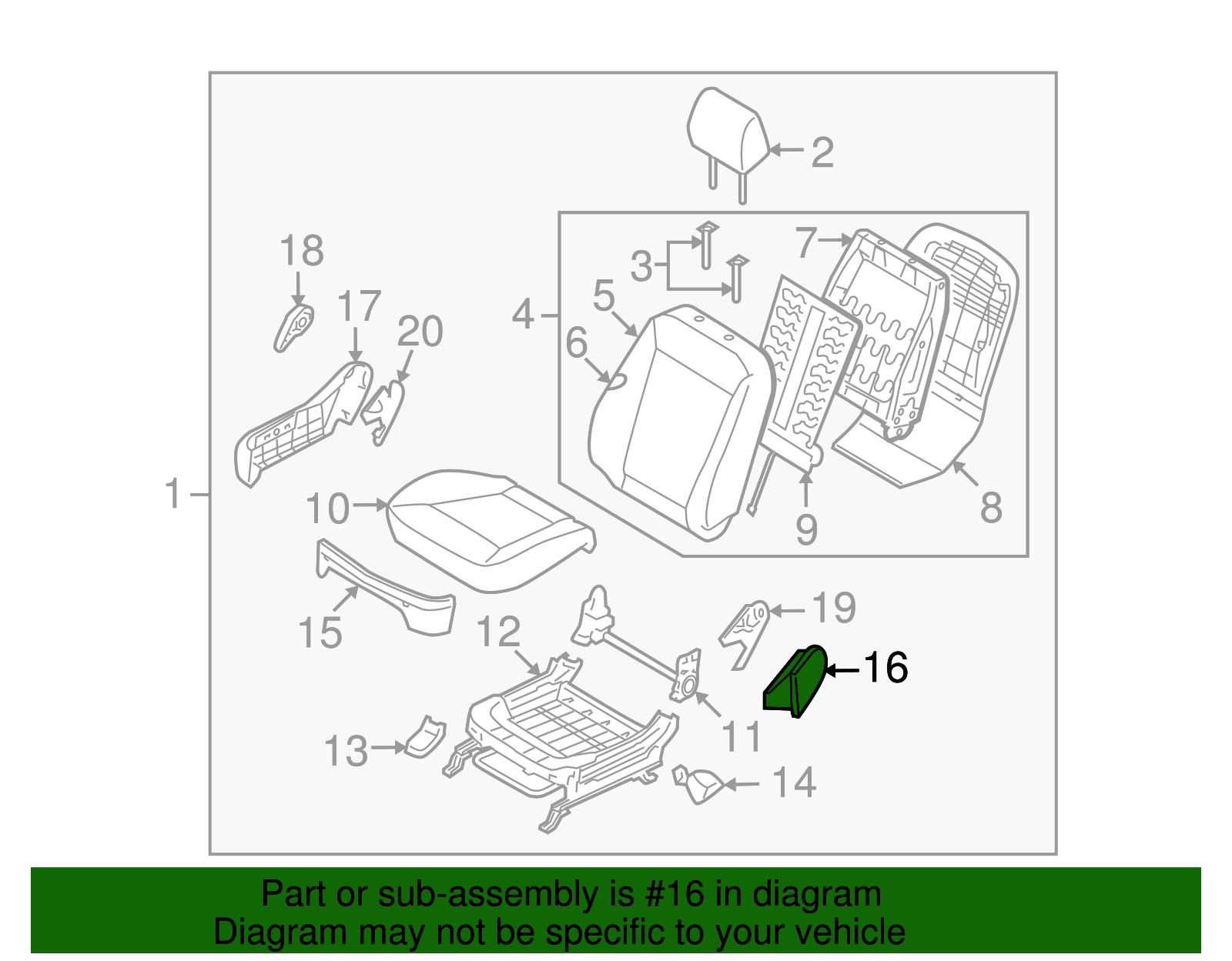 88040-0W000-HZ - Inner Finish Panel - 2010-2012 Hyundai Santa Fe ...