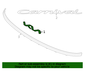 86300-R0600 - Nameplate 2022-2025 Kia Carnival | Kia.Parts Store