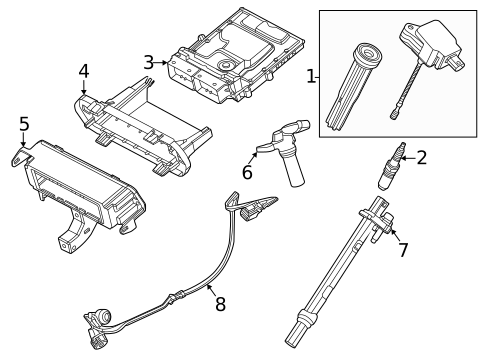 Ignition Coil for 2024 Ford Ranger | Ford Parts Catalog