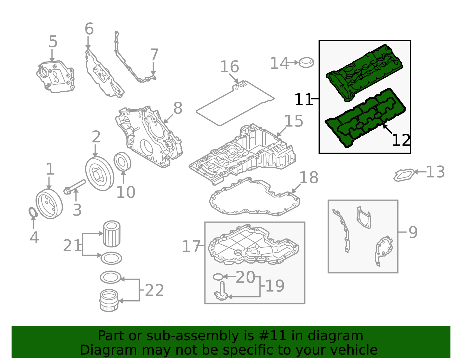 11127587738 - Valve Cover (11-12-7-587-738) | BMW of South Atlanta Parts