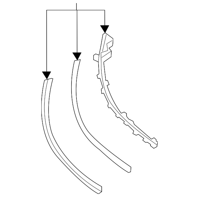 2016-2017 Mazda 6 Lower Molding G46L-51-060B | RealMazdaParts.com