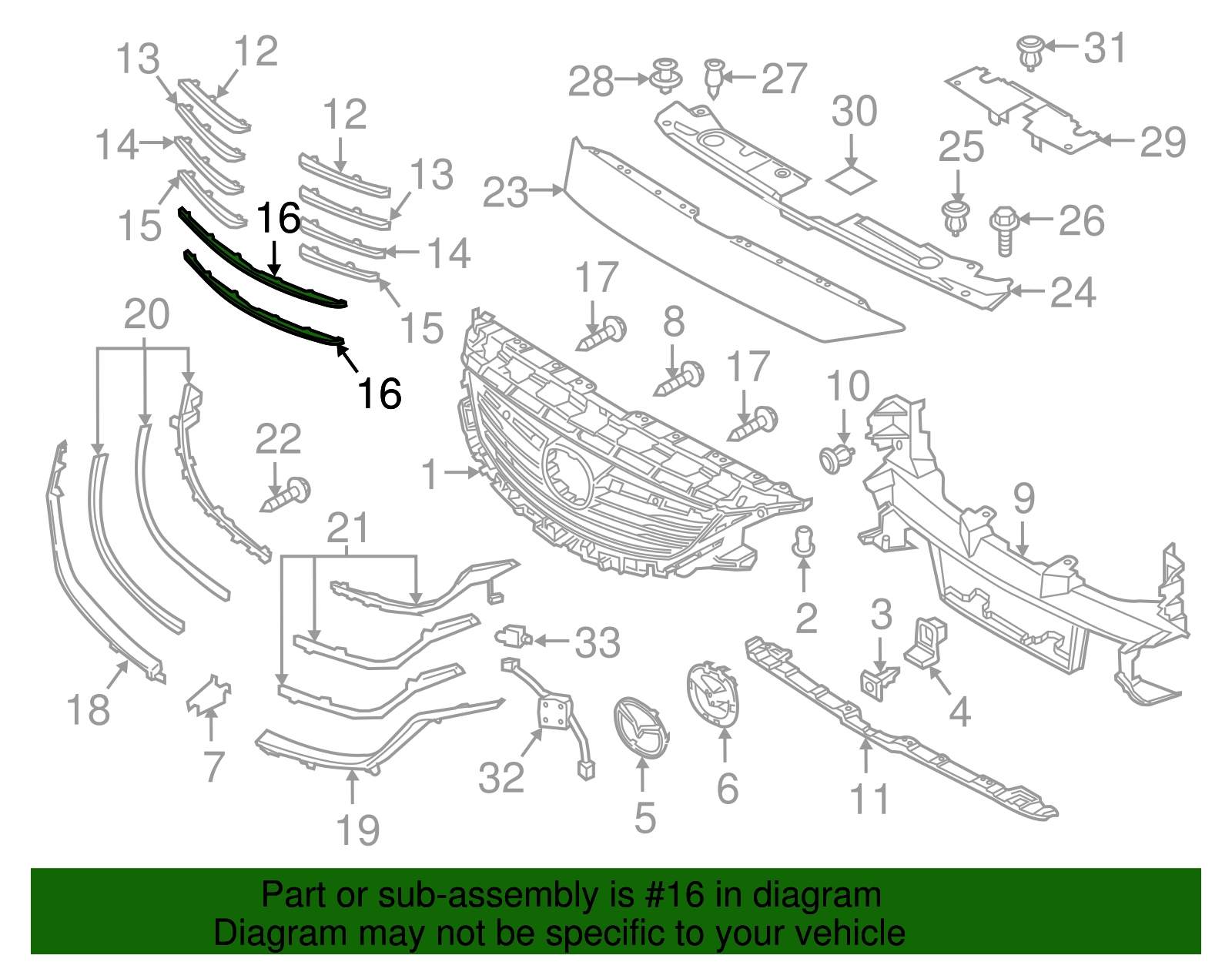 G46L-50-033-51 - 2016-2017 Mazda 6 - Upper Panel | Mazda Part Direct