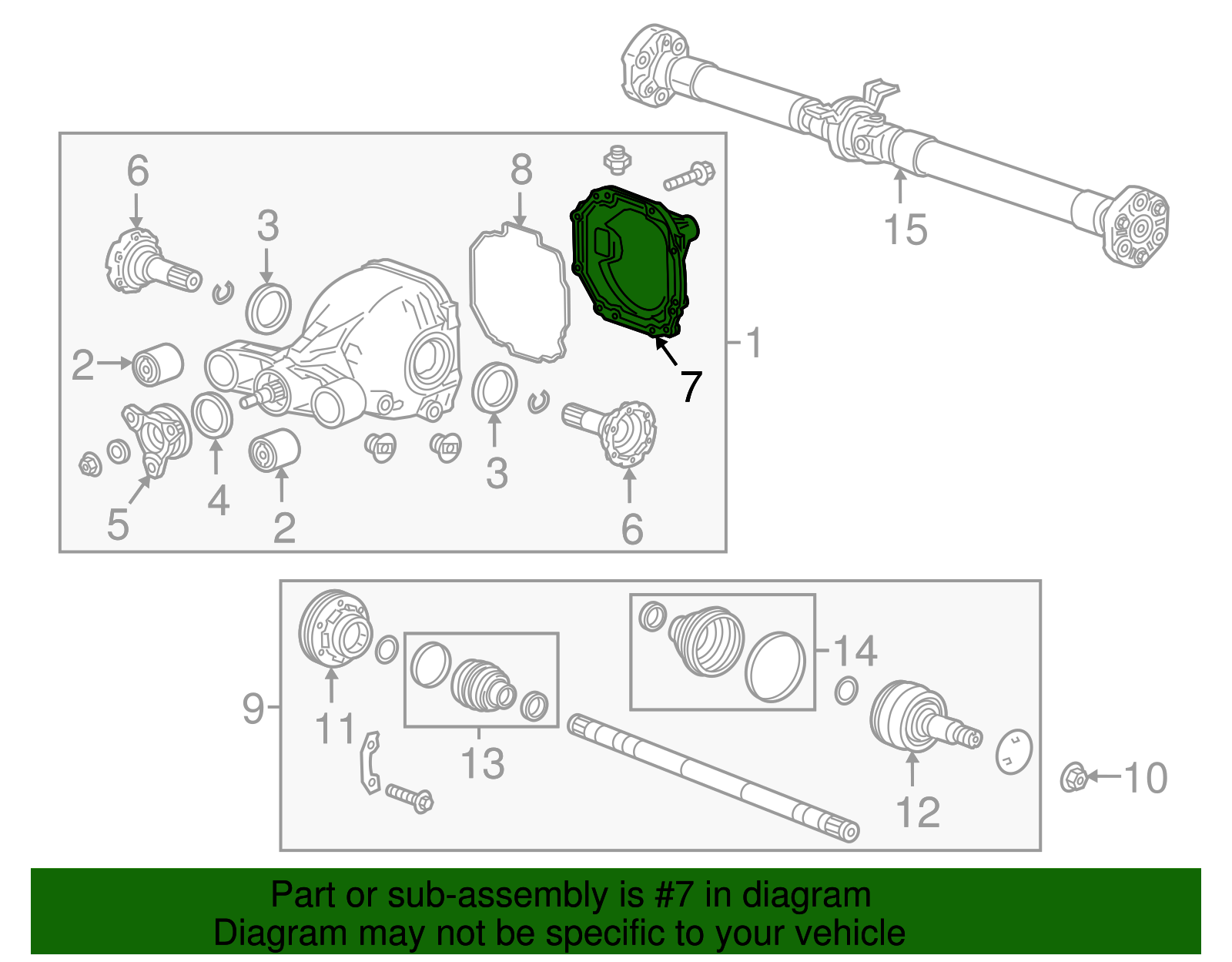 2013-2019 Cadillac ATS Differential Carrier Cover 23221118 | Capital ...