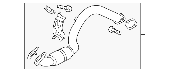 2012-2018 Chevrolet Sonic Exhaust Front Pipe 95129307 GM ...