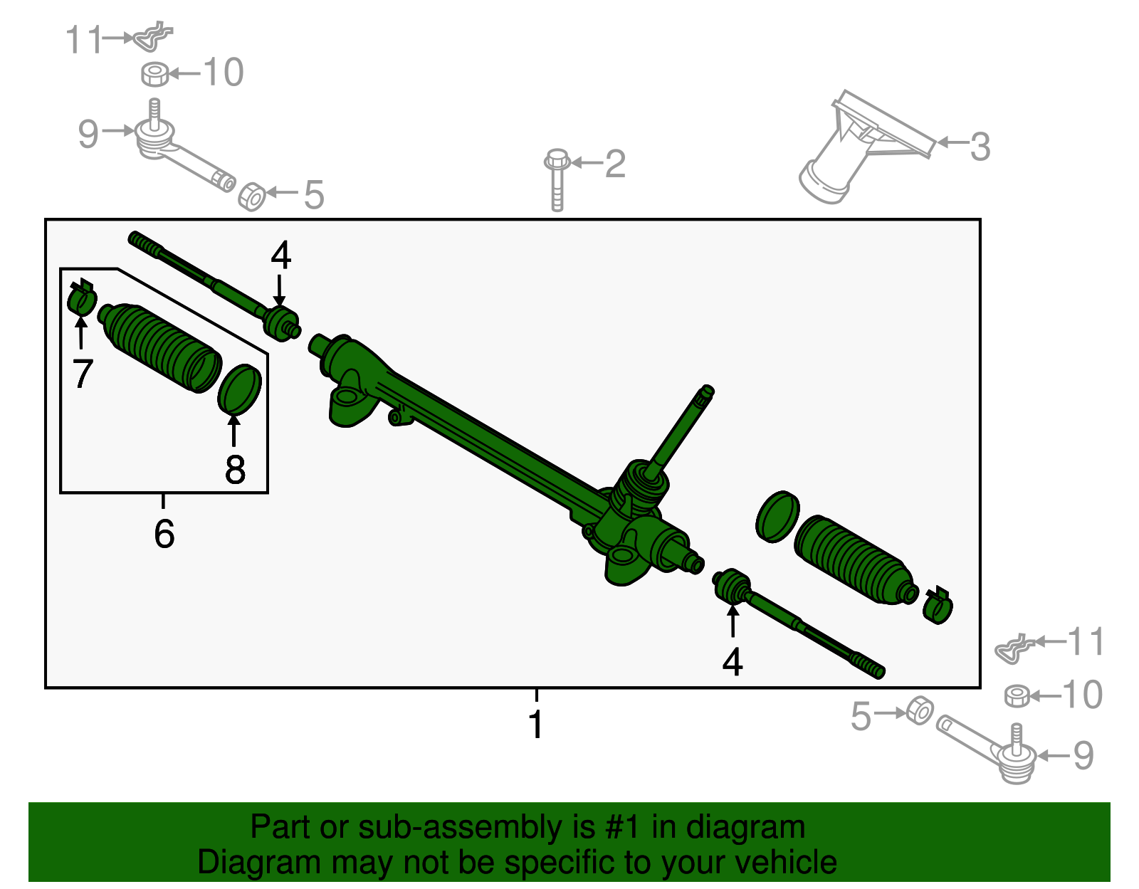 KB7W-32-110A - Steering Gear - 2017-2020 Mazda CX-5 | Mazda Parts Factor