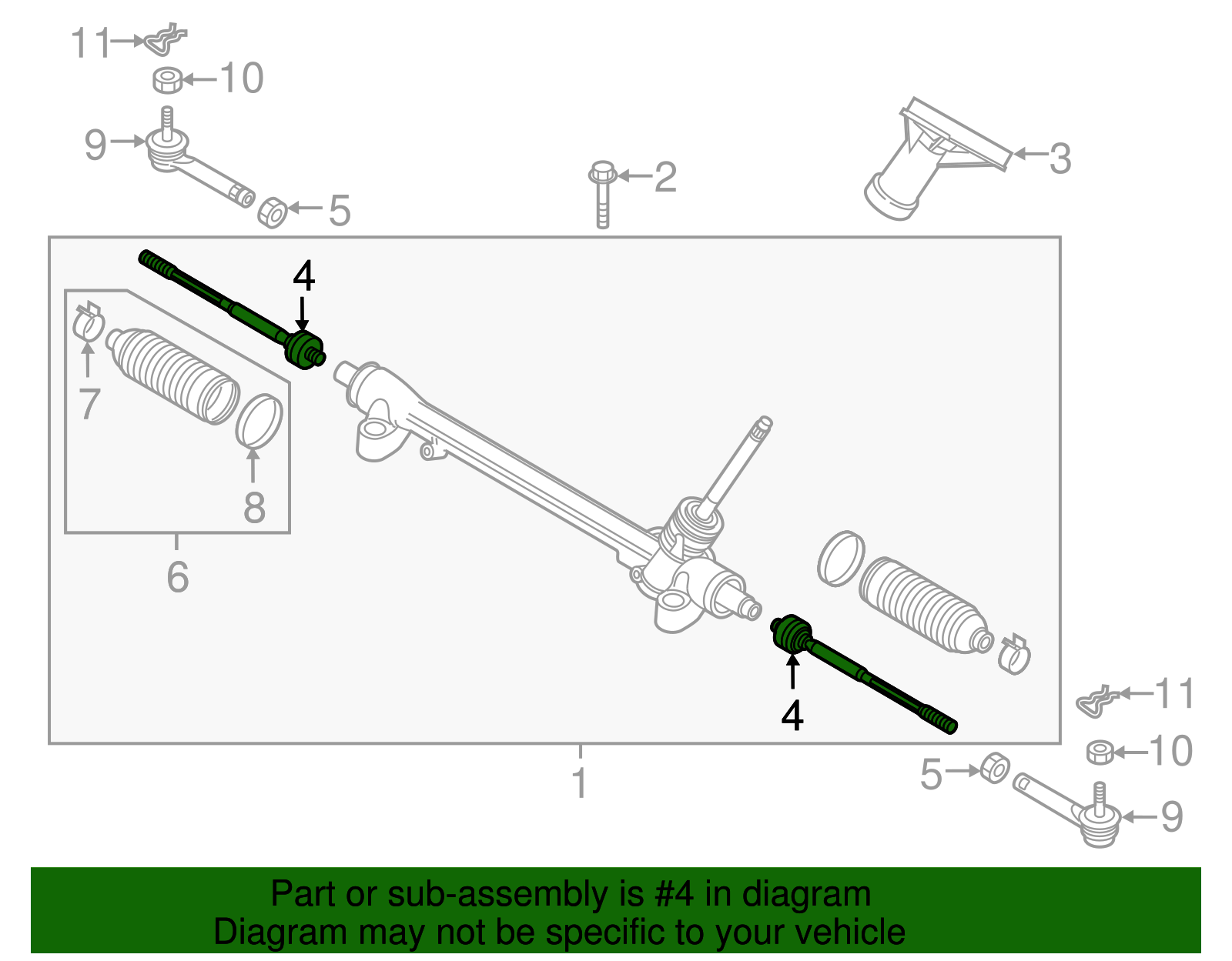 2017-2025 Mazda CX-5 Inner Tie Rod K123-32-240 | OEM Parts Online