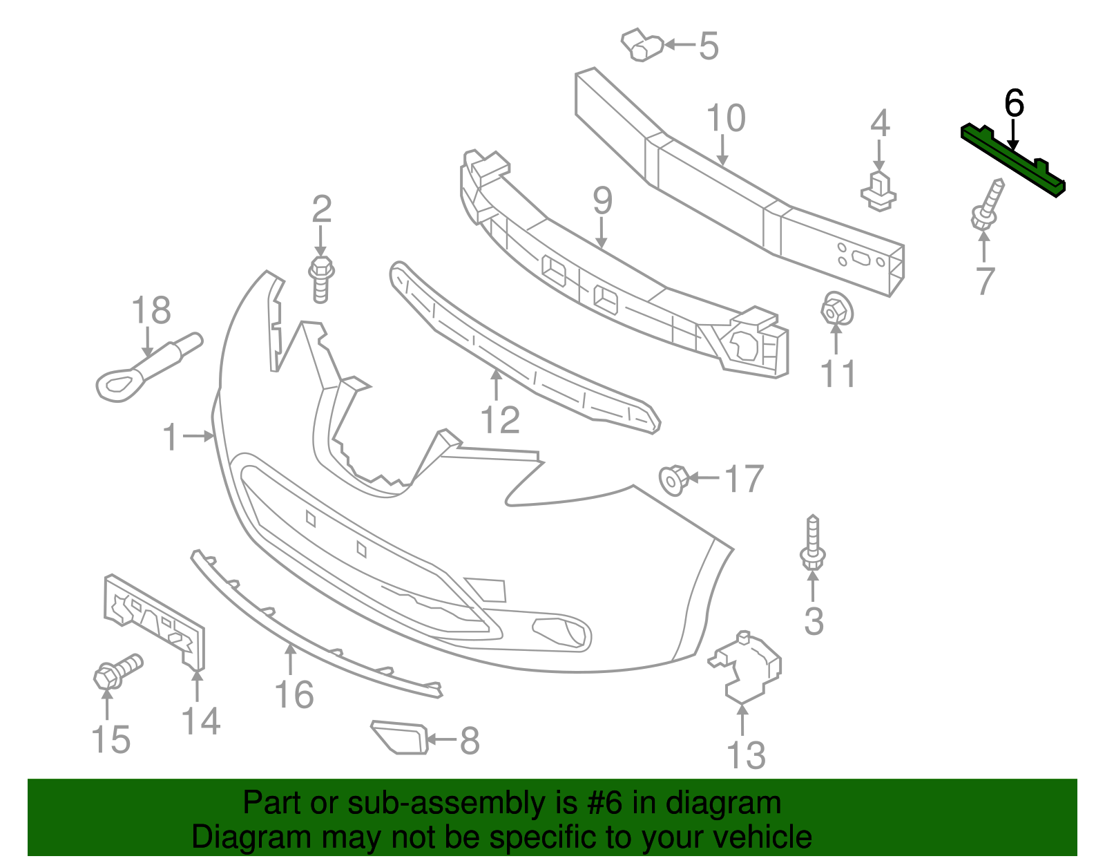 2013-2017 Nissan LEAF Outer Bracket 62225-3NF1A | QuirkParts