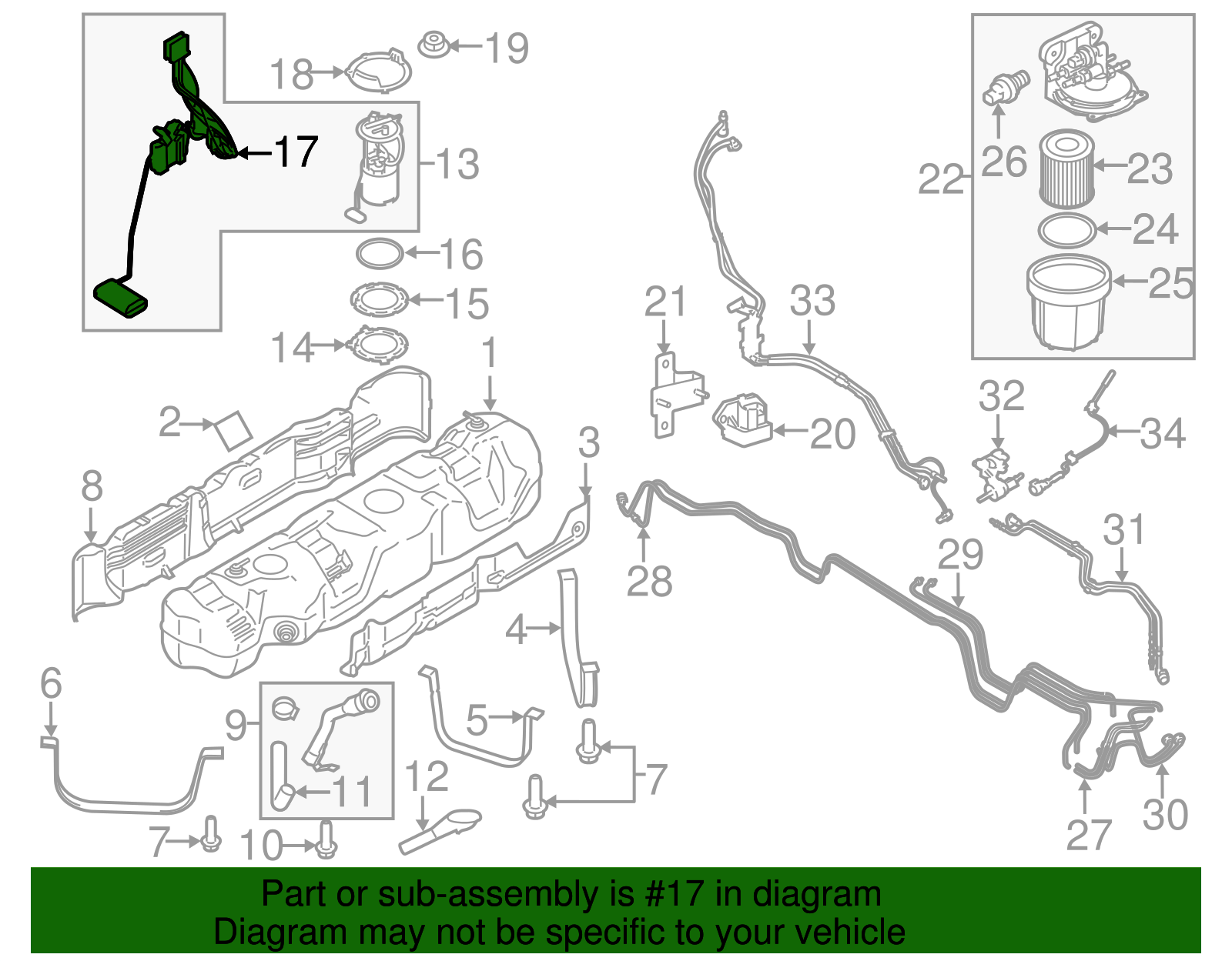 2015-2019 Ford Fuel Gauge Sending Unit CK4Z-9A299-A | Ford OEM Parts Outlet