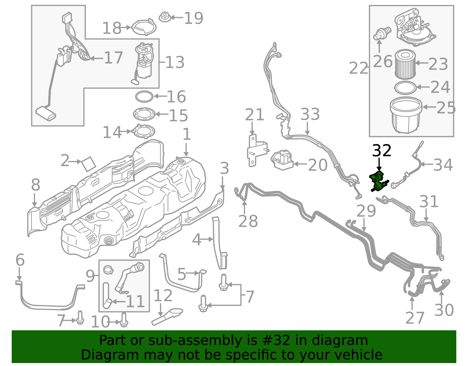 2015-2019 Ford Motorcraft Fuel Pump And Strainer Set PFB-113 | OEM ...