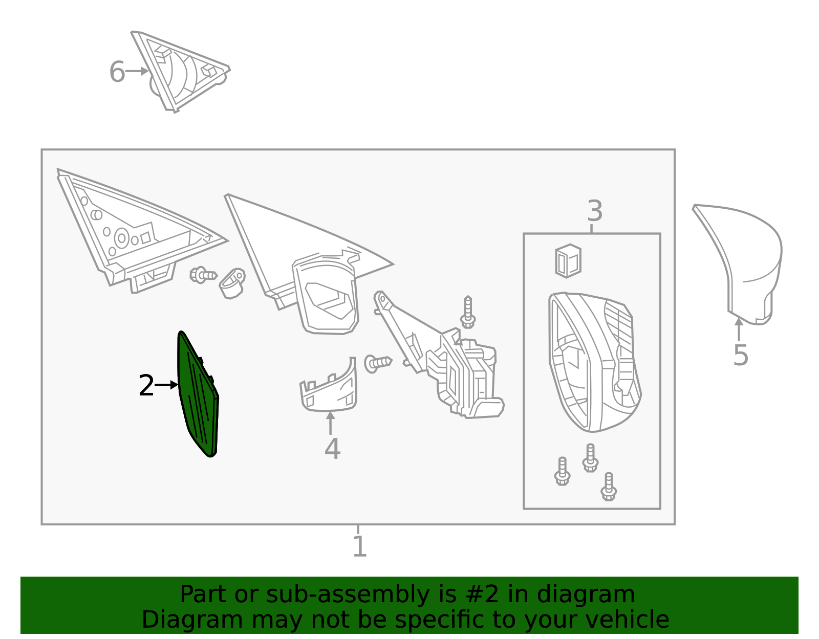 76253-TX6-A01 - High-Quality Mirror Glass for 2013-2017 Acura ILX ...