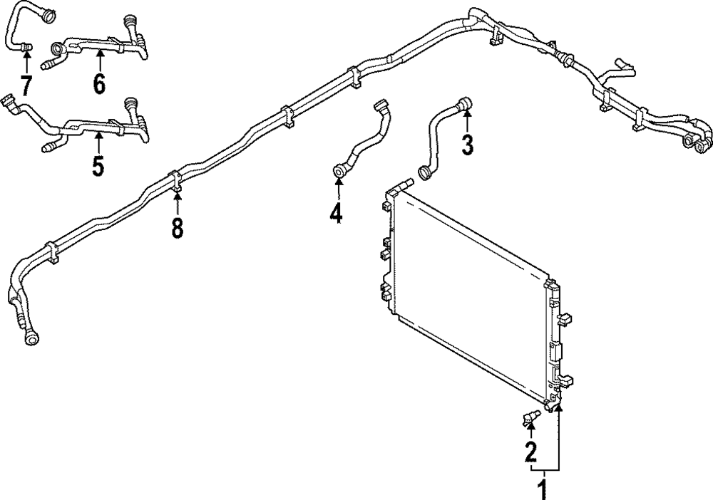 2022-2024 Kia EV6 Hose Assembly 25450-CV200 | QuirkParts