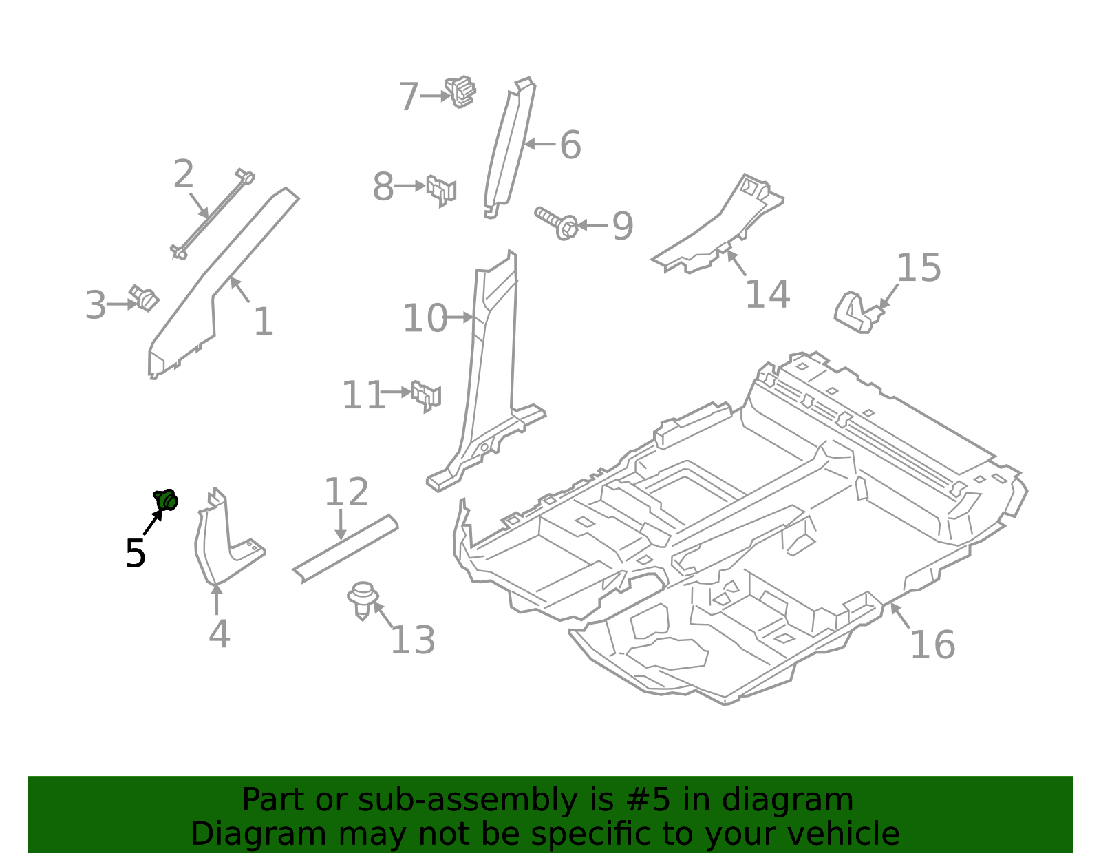 Cowl Kick Panel Retainer Clip W712417-S300 | OEM Ford Parts Online
