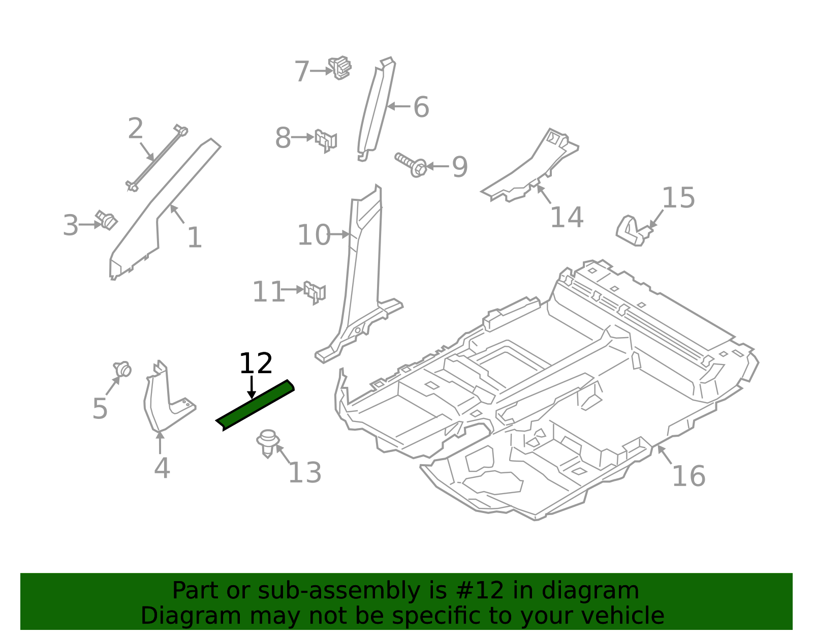 2014-2018 Ford Transit Connect Front Sill Plate AM5Z-5813209-AB ...