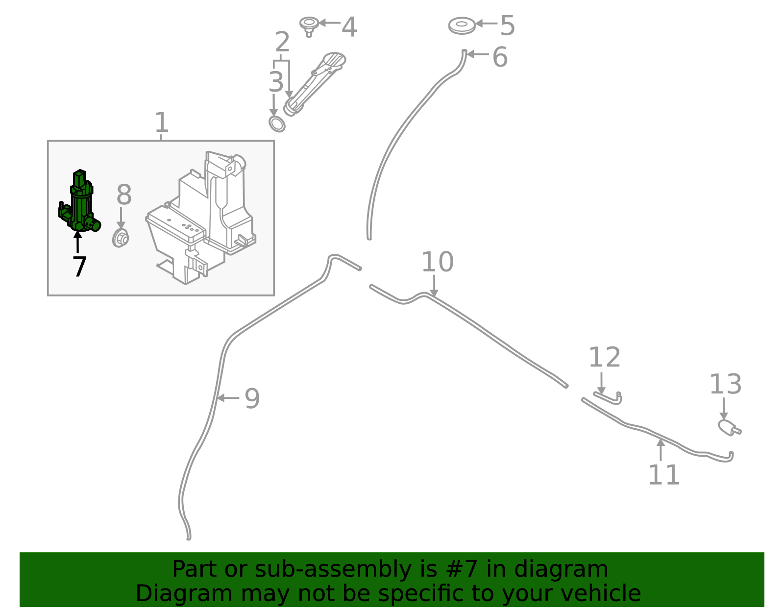 2021-2025 Nissan Washer Pump 28920-6RR0A | Nissan Parts Central