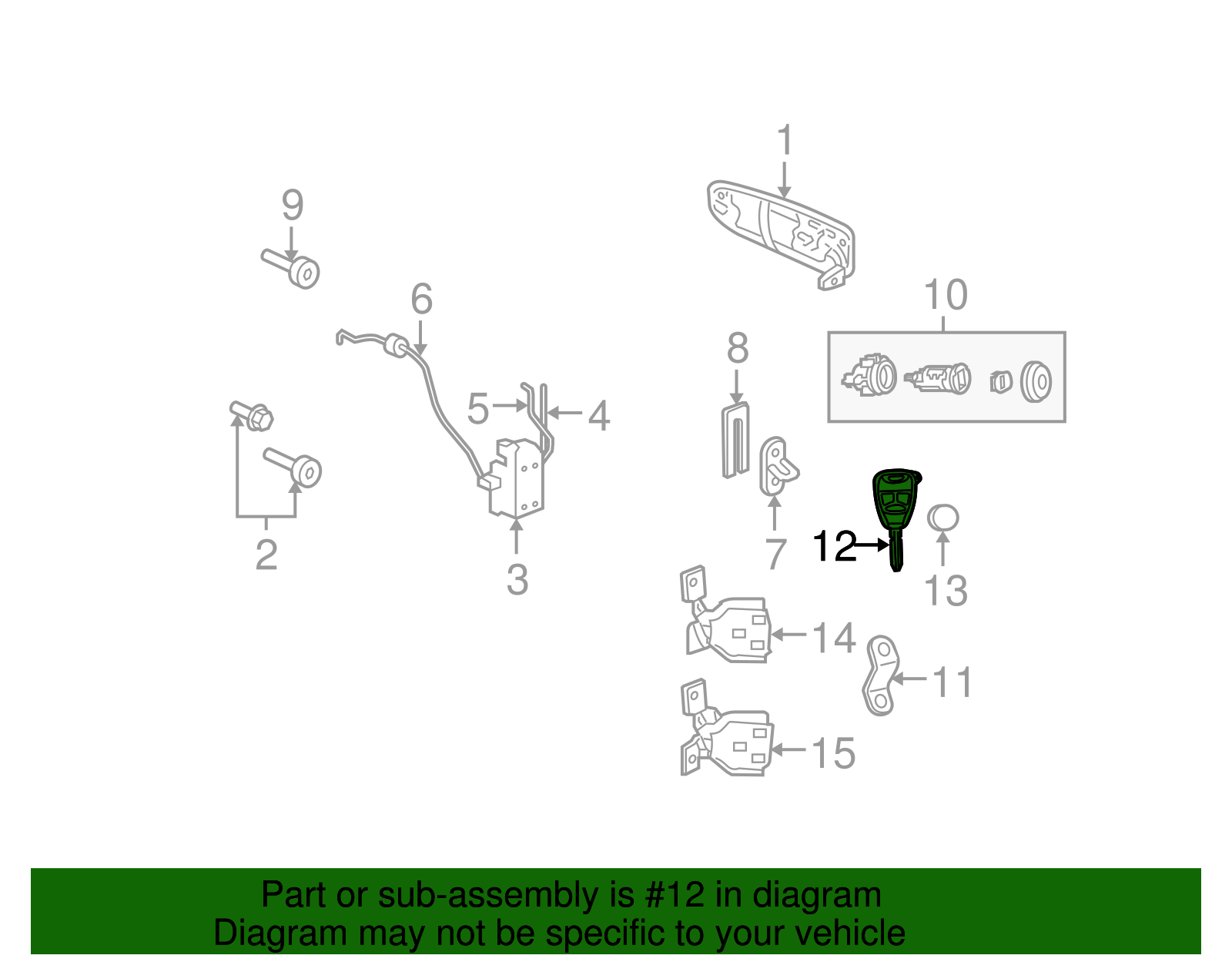 2008-2010 Jeep Key Fob 68066849AF | Mopar Parts Canada
