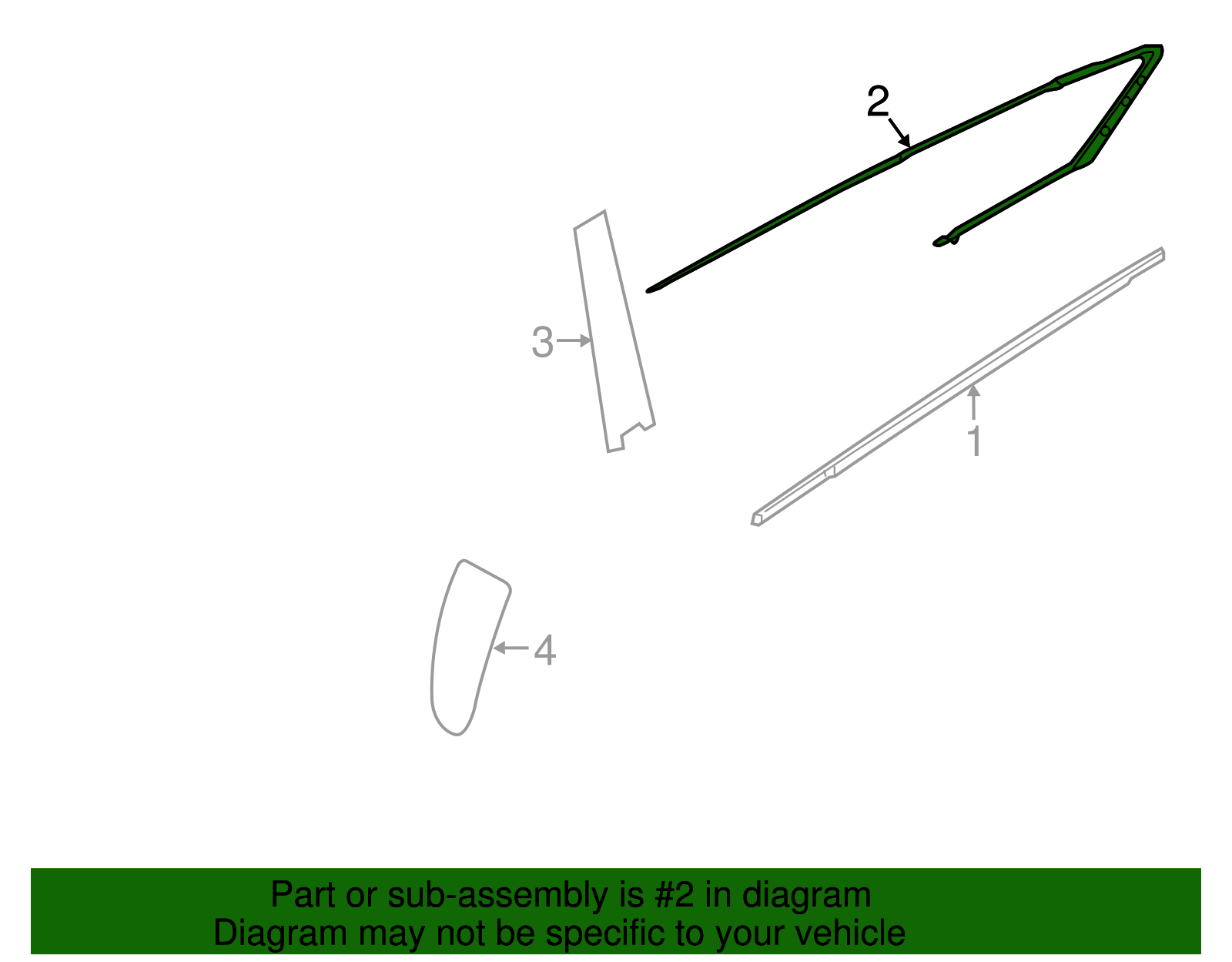 83860-D9000 - Upper Molding 2017-2022 Kia Sportage | Kia.Parts Store