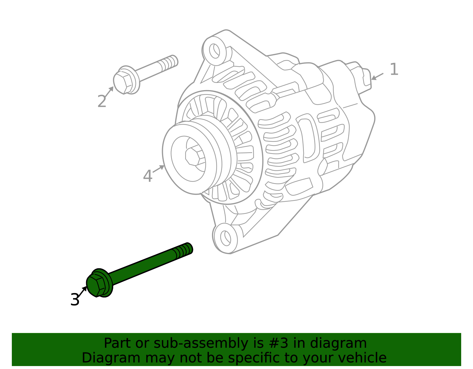 OEM 2007-2025 Honda Tensioner Mount Bolt 95801-08070-08 | Honda ...