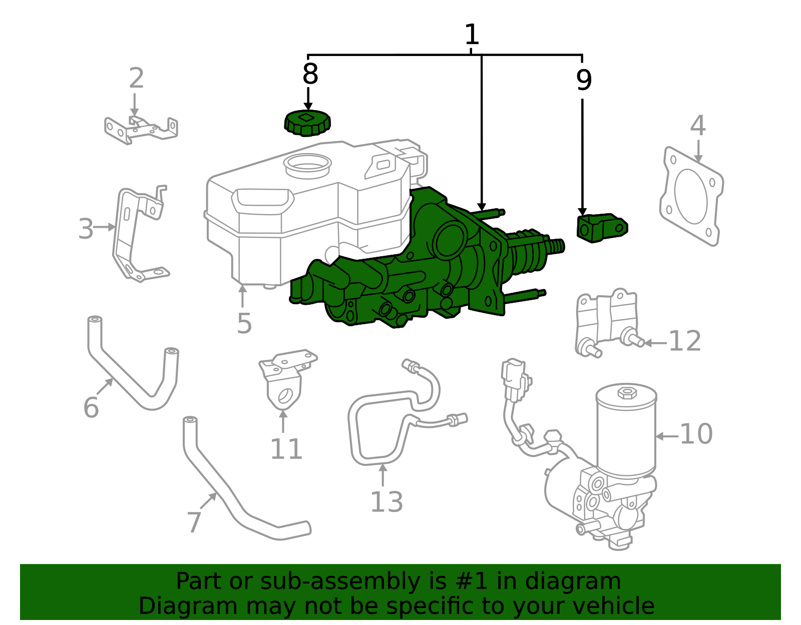 47055-0C010 - Master Cylinder 2022-2025 Toyota Tundra | Toyota San ...