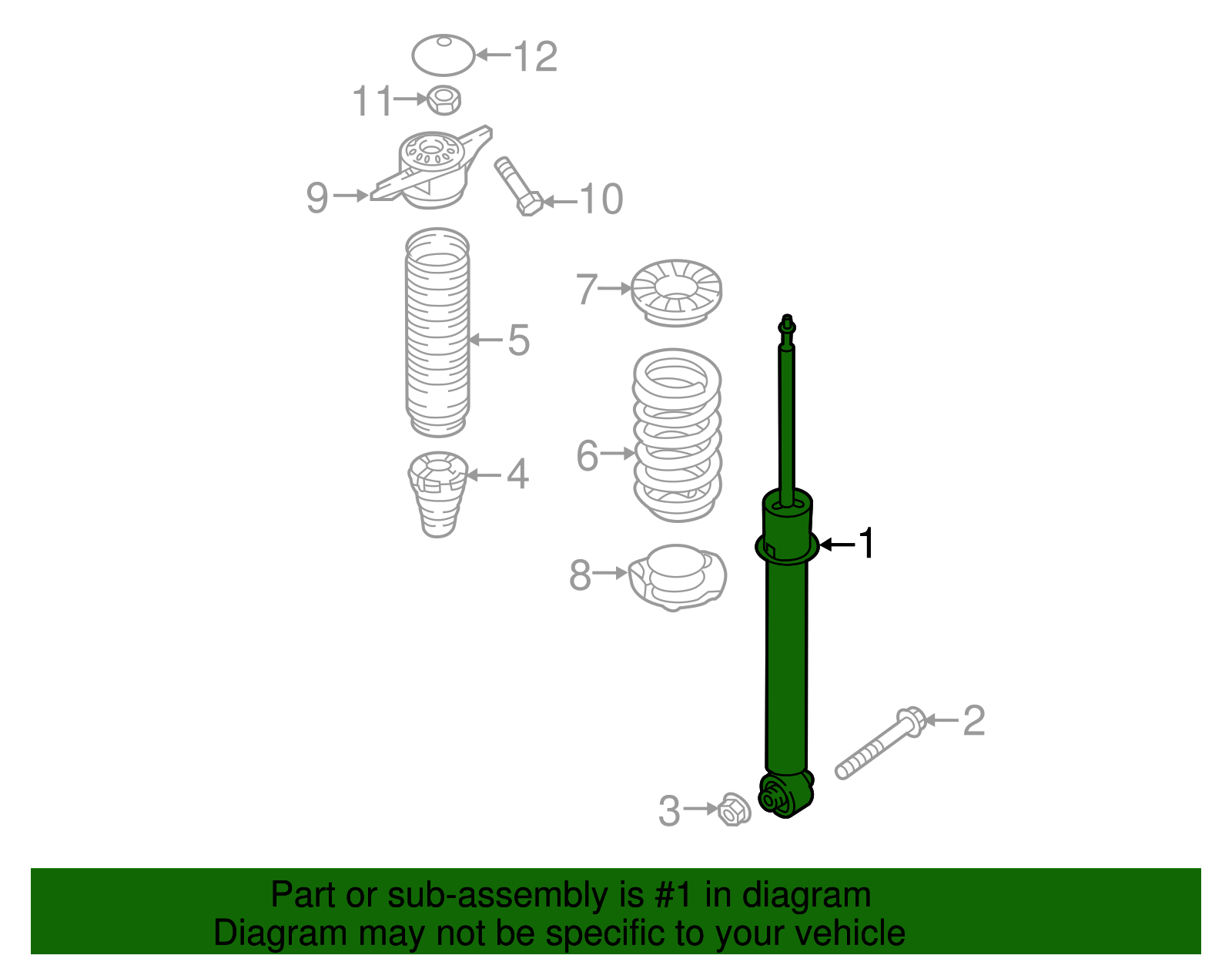 2016-2021 Hyundai Tucson Shock Absorber 55311-D3600 | OEM Parts Online