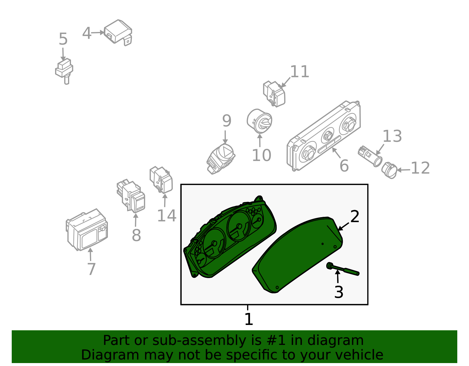 24810-EA48C - Cluster Assembly 2006 Nissan Xterra | Official Nissan ...