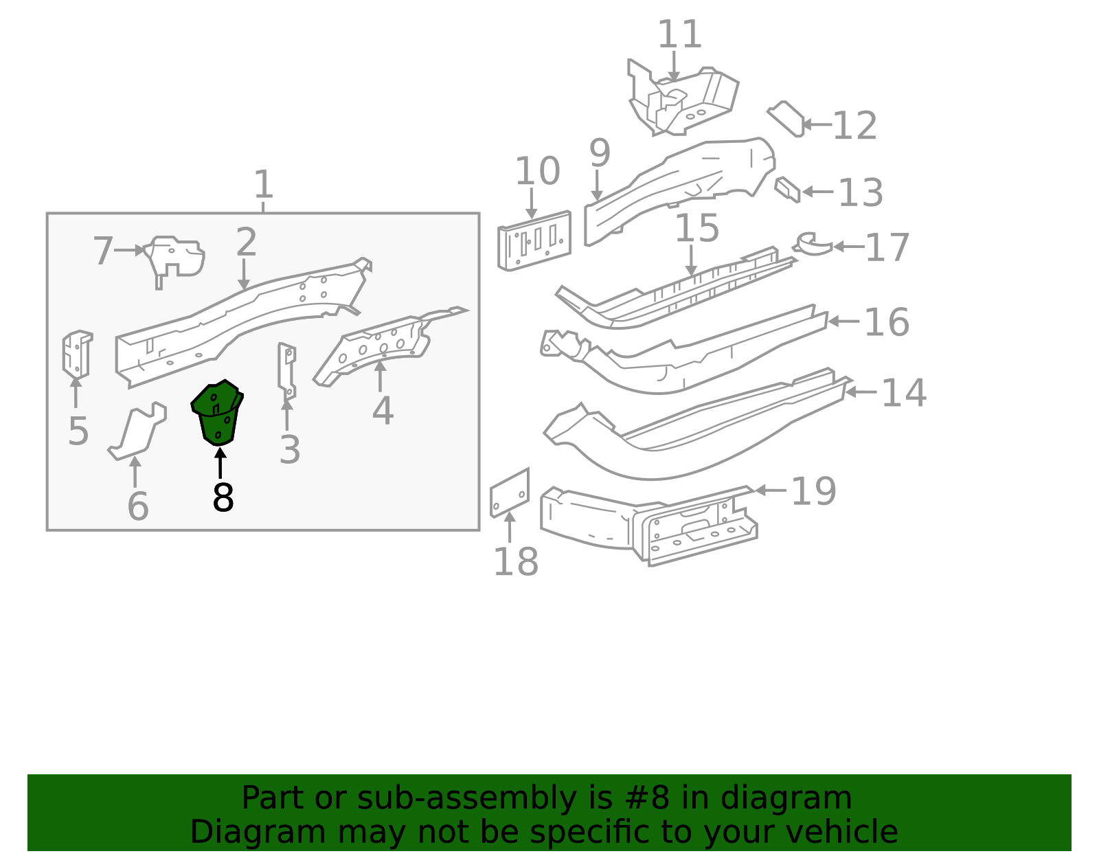 Genuine Official Toyota Mount Bracket part# 57106-0E010 for 2002-2019 ...