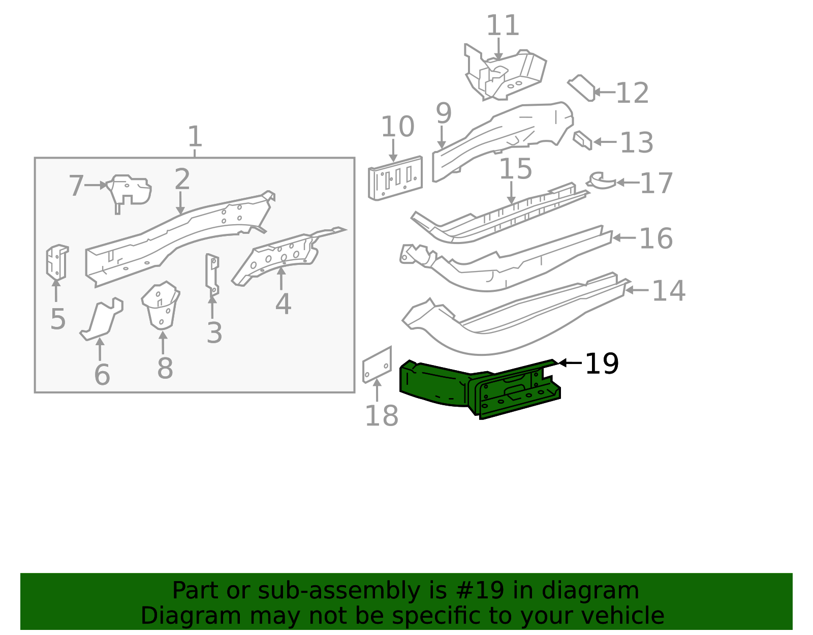 Floor Pan Reinforcement - Chassis Support Bracket | AutoNation Parts