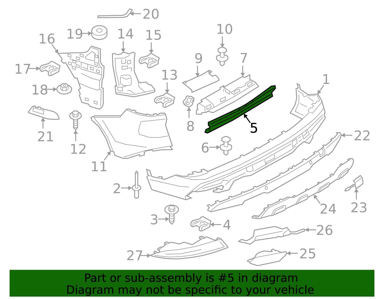 51127429429 - 2019-2025 BMW X5 Center Reinforced (51-12-7-429-429 ...