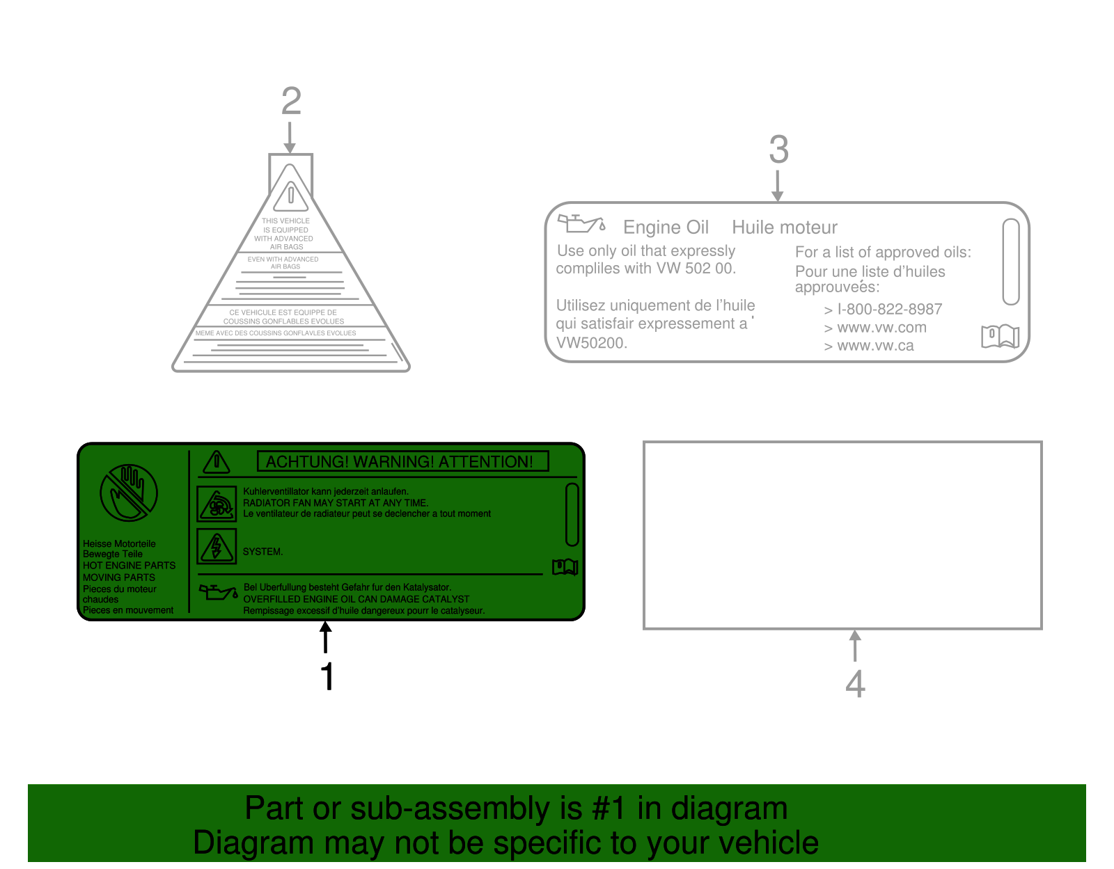 2004-2024 Volkswagen Label 701-010-002-AA | vwpartscenter