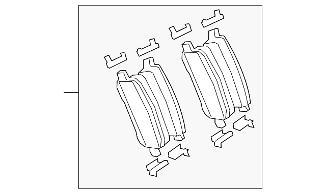 2012-2020 Mopar Brake Pads 68509721AB | Mopar Parts Canada
