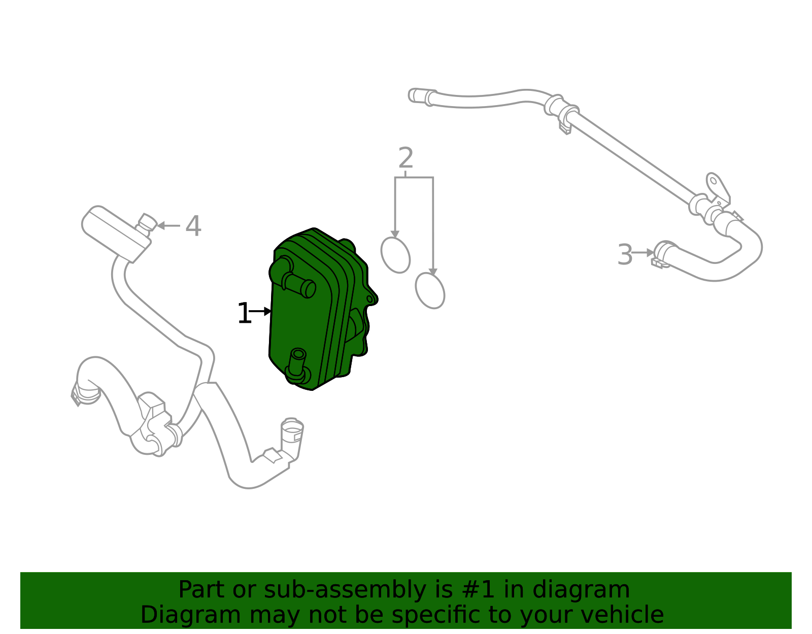 Genuine OEM Ford Part - Oil Cooler LC3Z-6A642-A | Genuine OEM Ford ...
