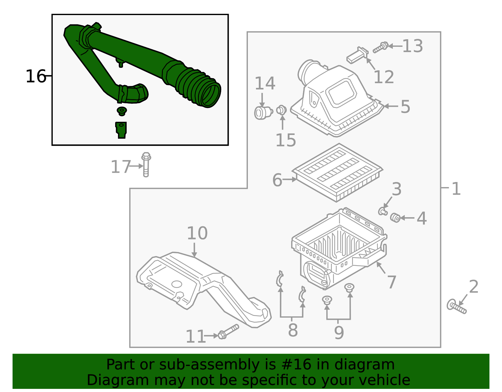 2018-2021 Ford F-150 Engine Air Intake Hose JL3Z-9R530-B | Ford OEM ...
