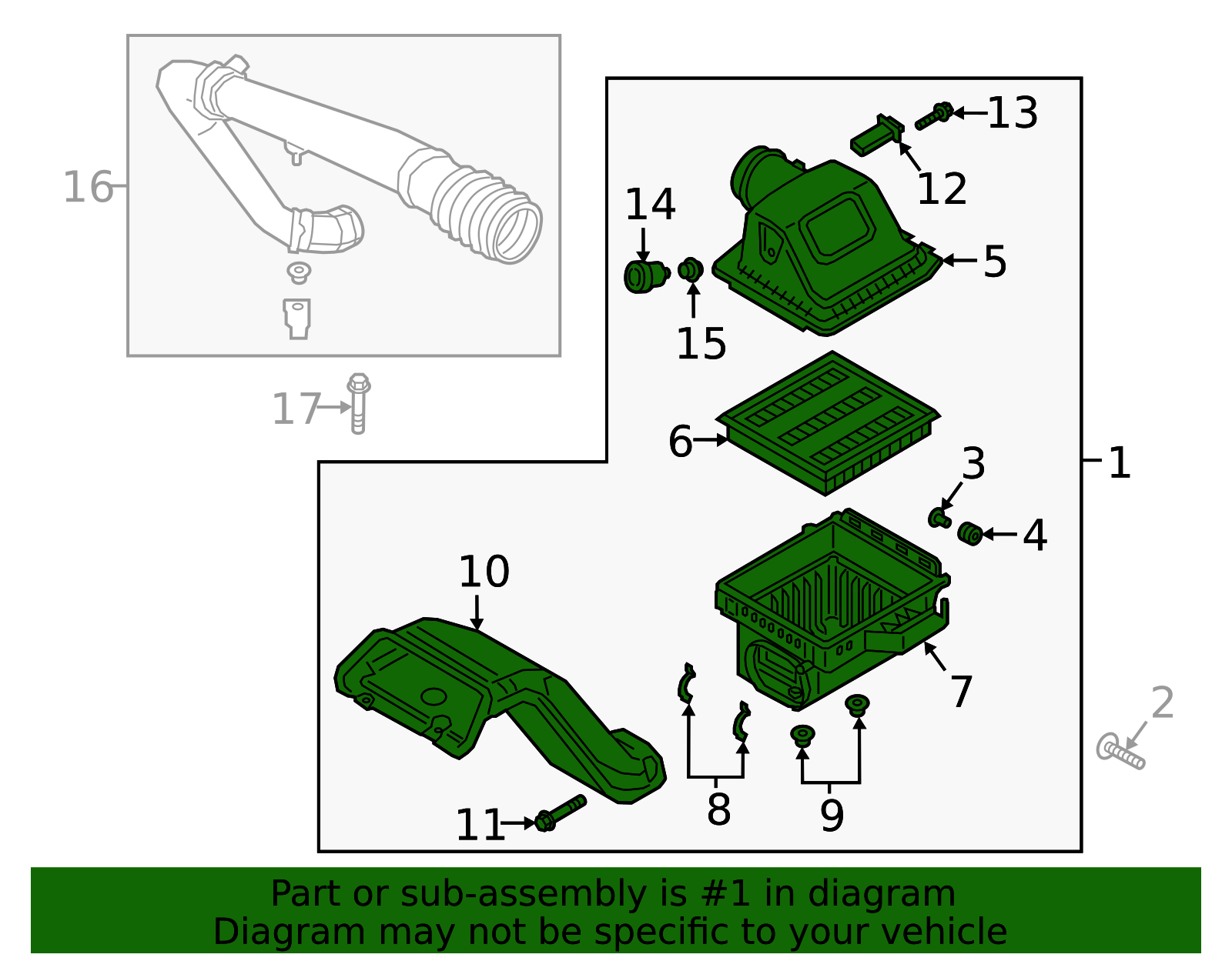 2018-2020 Ford F-150 Air Cleaner Assembly JL3Z-9600-C | Ford OEM Parts ...