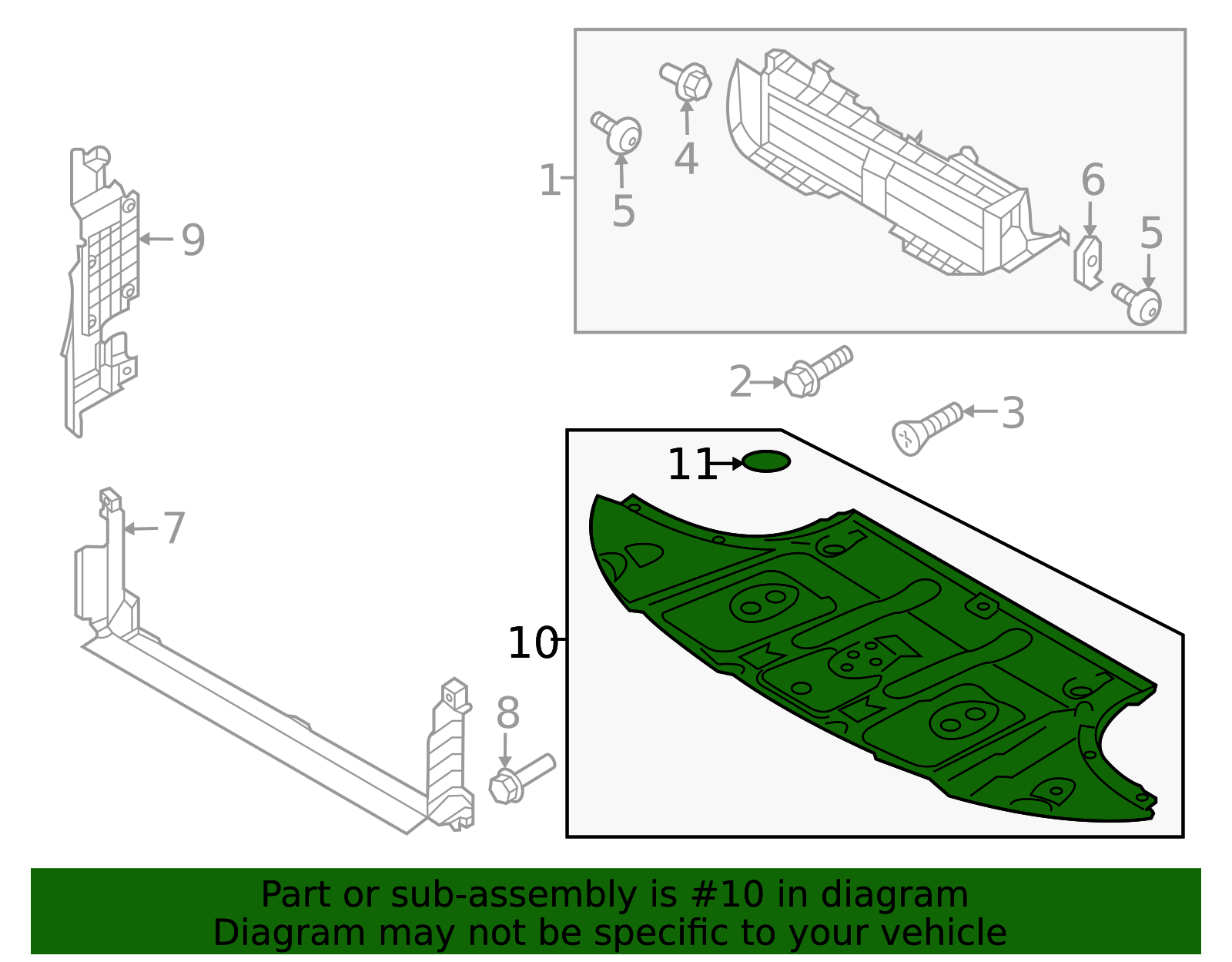2023-2025 Genesis G90 Under Cover 29110-T4000 | MotorMotor