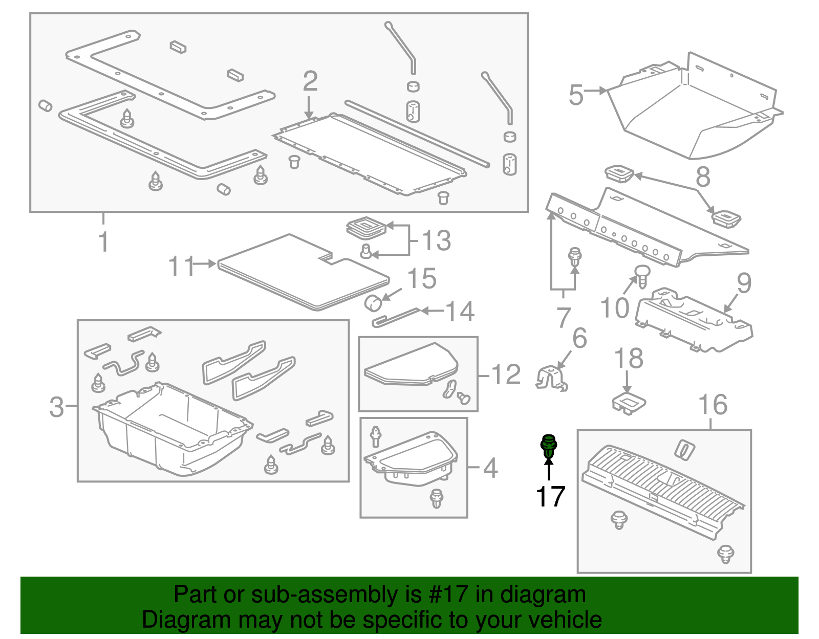 91550-S50-000ZL - Lift-Gate Trim Cover Clip 2002-2016 Honda | Honda ...