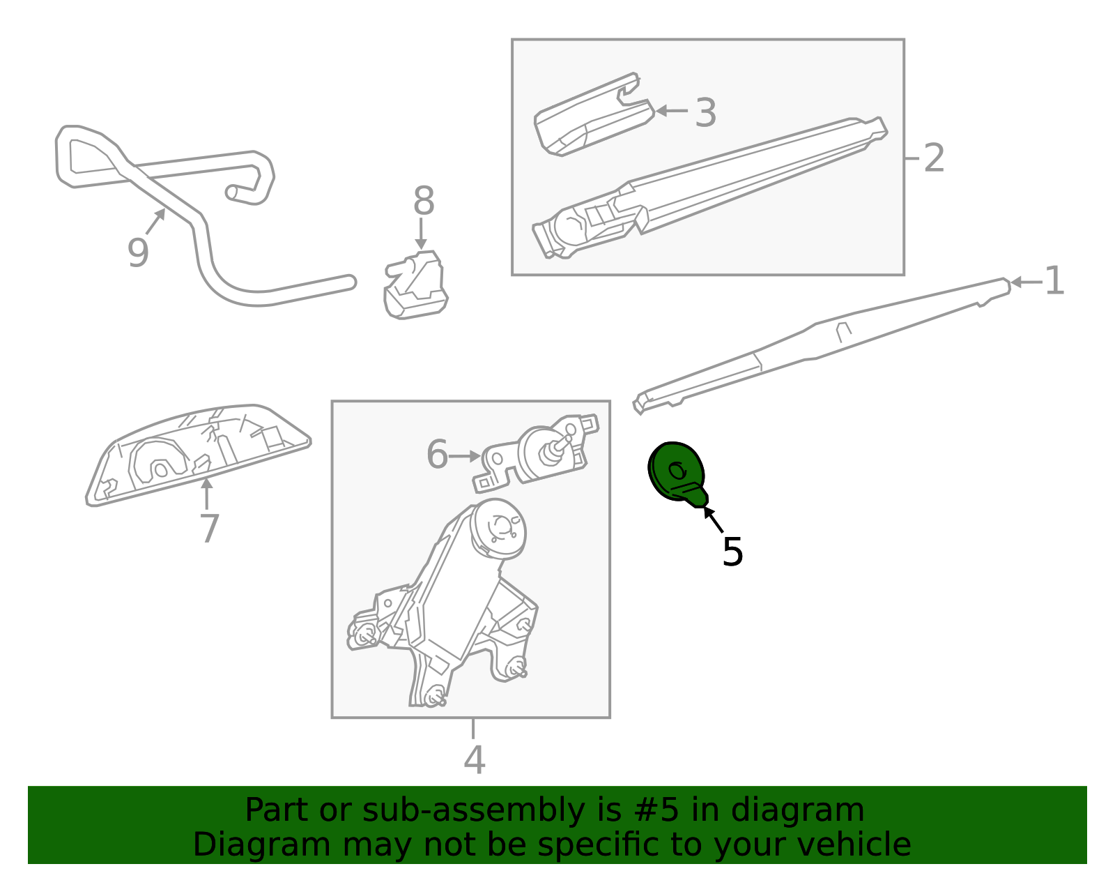 Genuine Official Toyota Wiper Motor Packing part# 85133-0E020 for ...