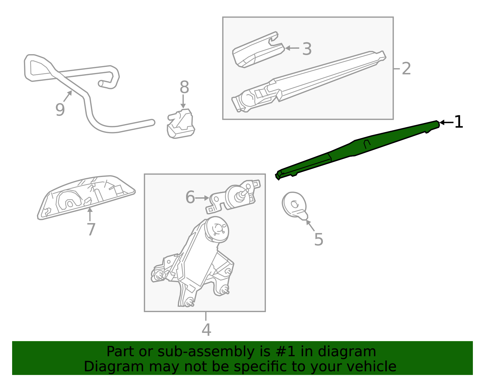 2014-2025 Toyota Wiper Blade 85242-0E080 | Toyota Parts Center
