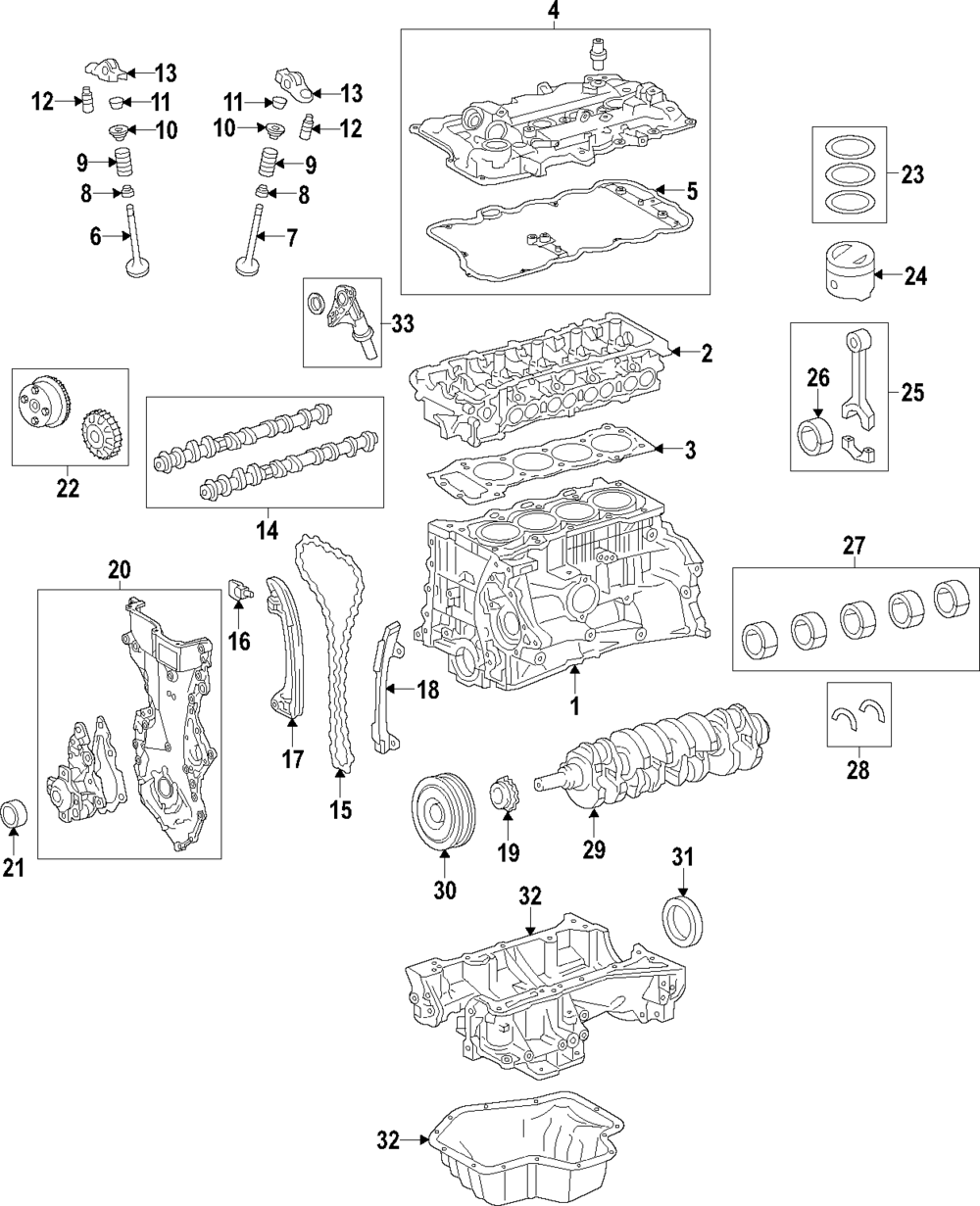 2012-2015 Scion iQ Crankshaft 13401-47011 | Toyota Parts Center