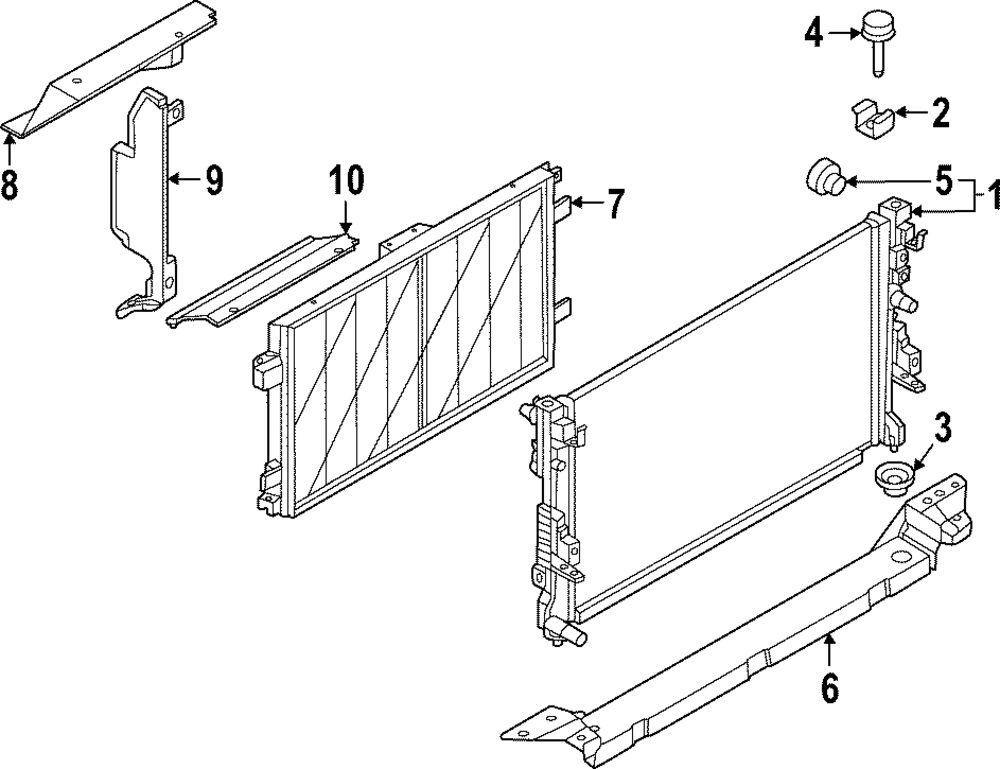 2023-2025 Nissan ARIYA Upper Baffle 92182-5MP1A | Nissan Parts Central