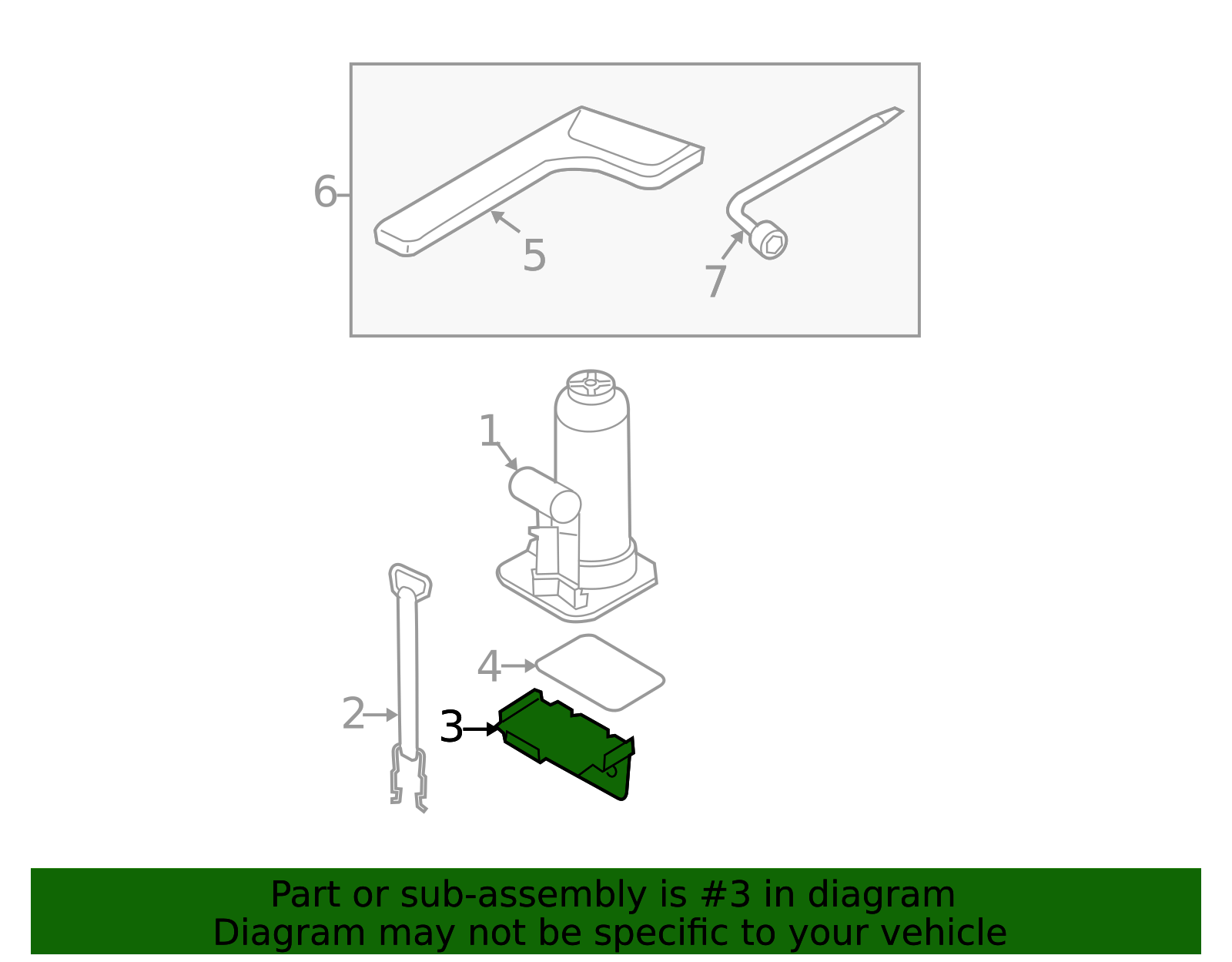 2003-2009 Kia Sorento Jack Bracket 09115-3E100 | QuirkParts