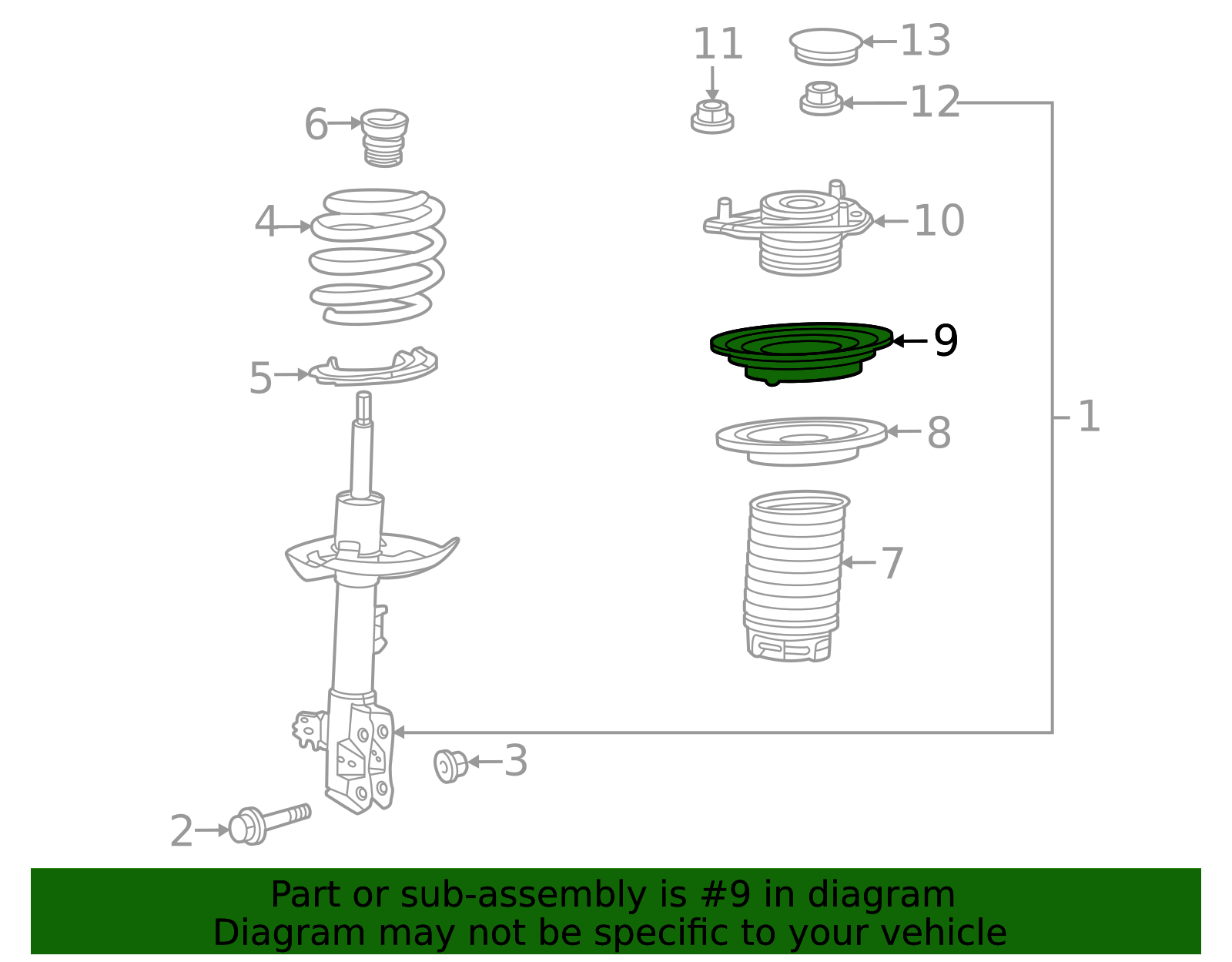 48619-0R050 - 2022-2024 Lexus - Strut Bearing | My L Parts