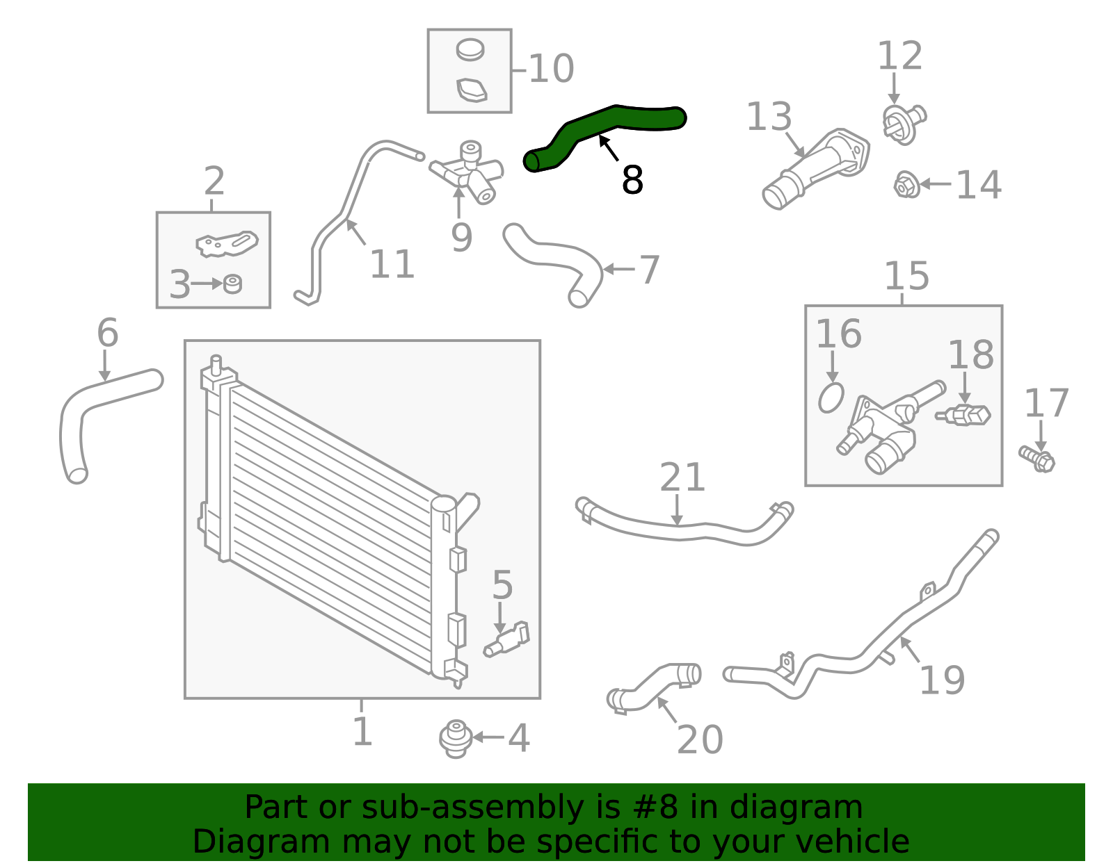 Radiator Hose 25411-3X600 - Dependable OEM Engine Cooling | AutoNation ...