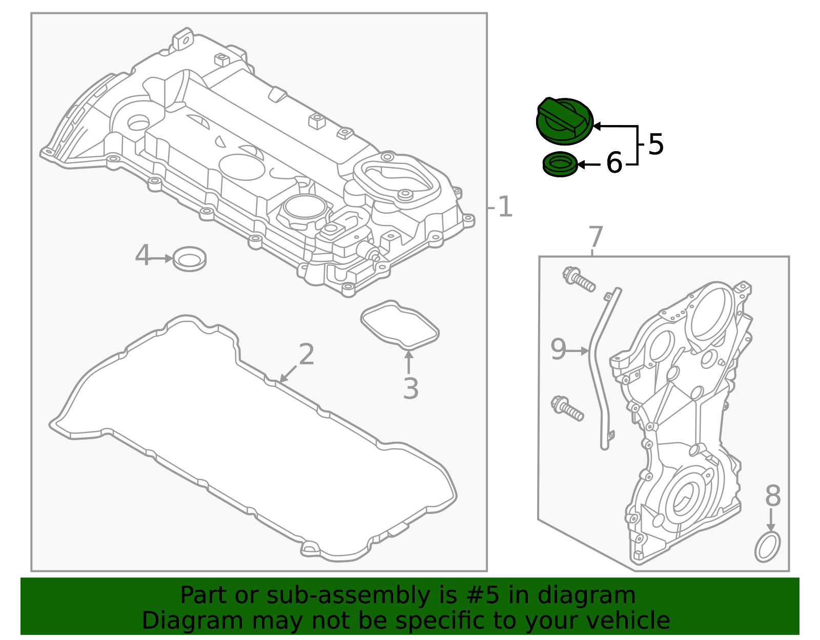 2021-2025 Kia Filler Cap 26510-2M020 | TascaParts.com