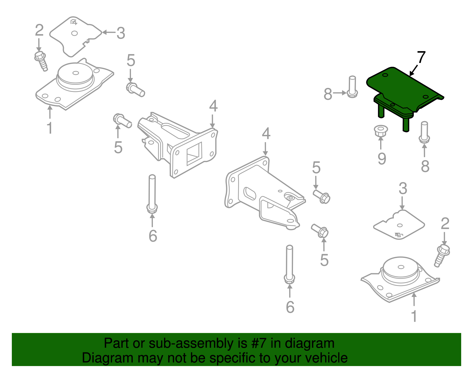 11320-9FV0A - 2020-2024 Nissan - Rear Mount | Anicra Nissan Parts