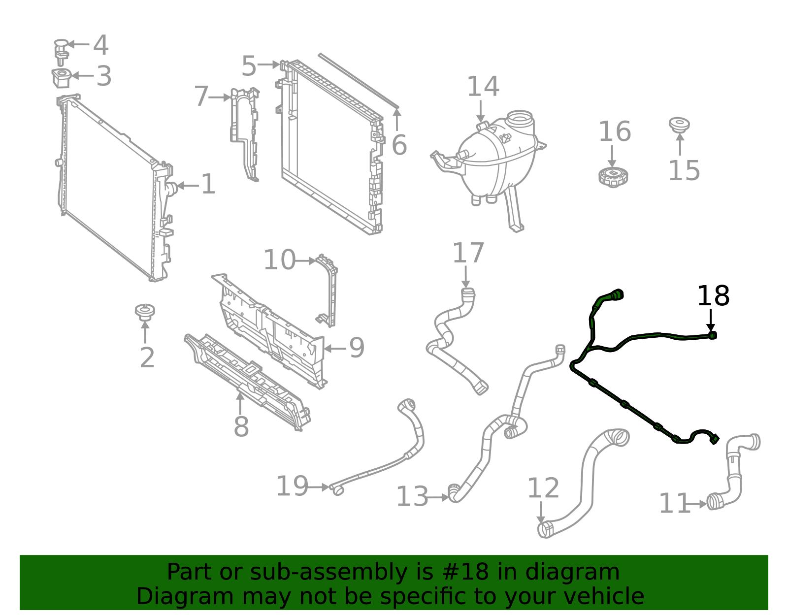 167-501-95-03 - Vent Hose 2020-2023 Mercedes-Benz GLE 350 | Mercedes ...