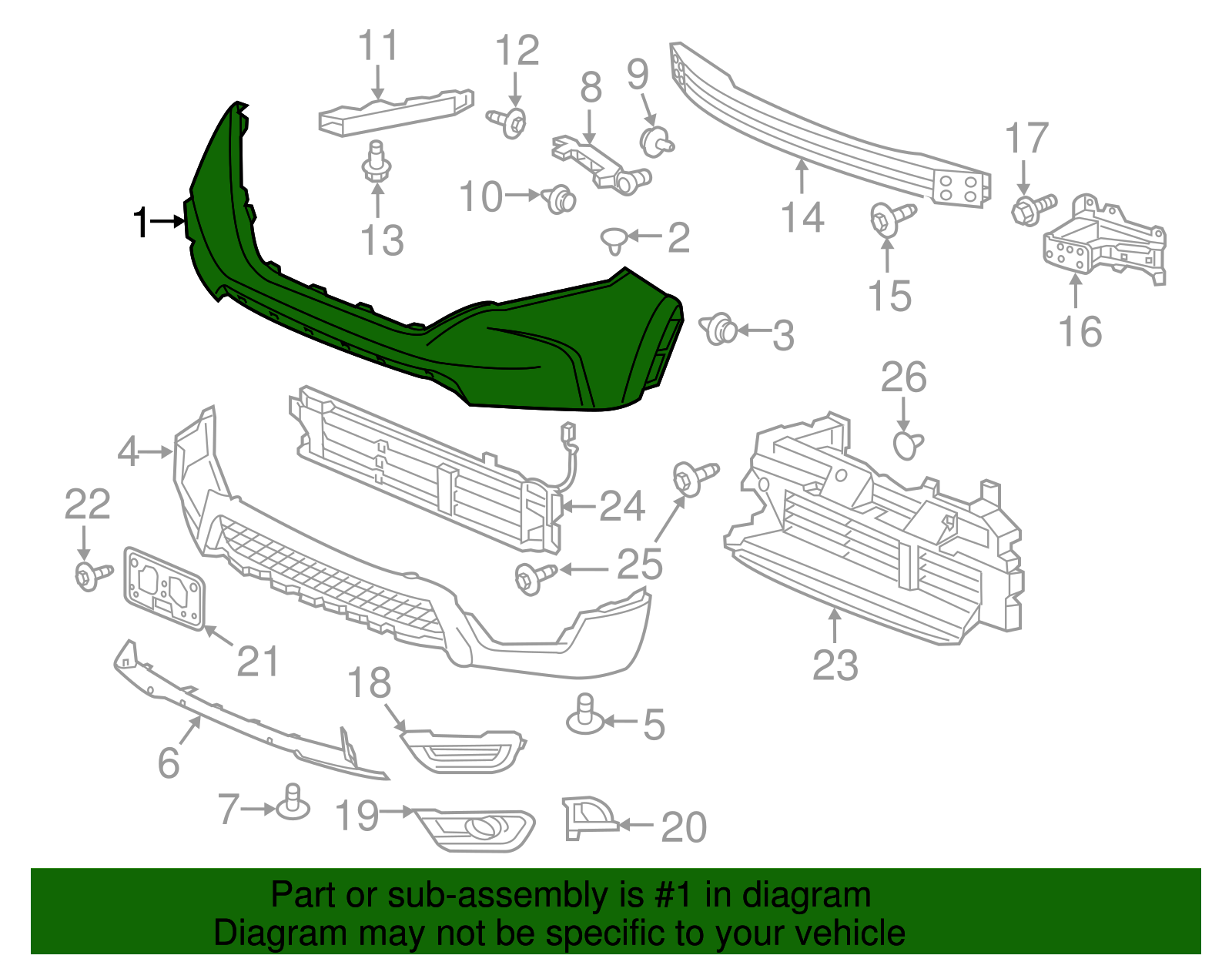 04711-TLA-A00ZZ - Bumper Cover 2017-2019 Honda CR-V | Honda Parts Online