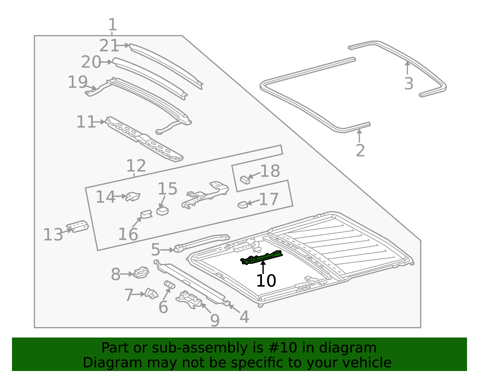 124-782-02-31 - High-Quality Sunroof Cable Guide for AutoNation Parts