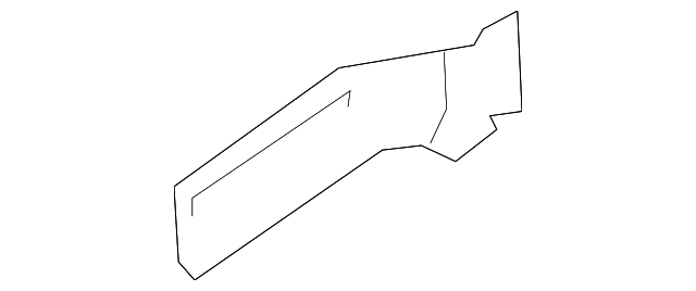 Genuine Toyota Cowl Extension (Left) part# 55084-02250 for 2014-2019 ...